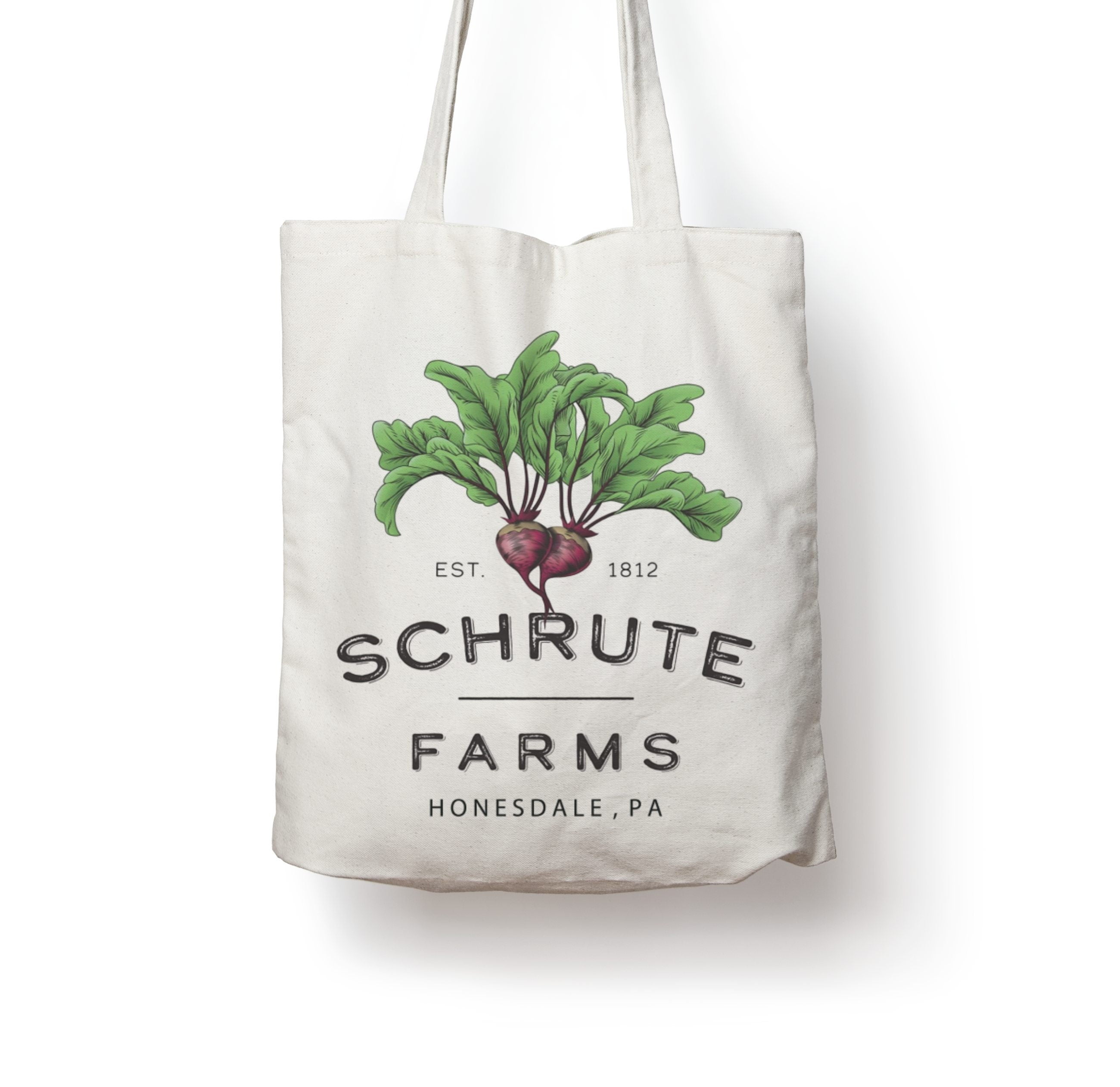 Schrute Farms tote, The Office fan bag, Dwight beet farm funny quote ...