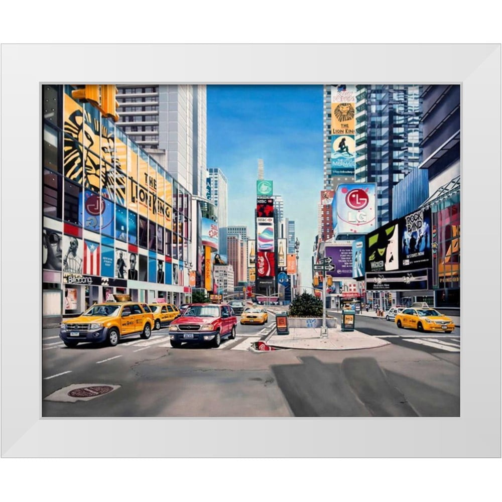 Schuh, Michael 18x15 White Modern Wood Framed Museum Art Print Titled ...