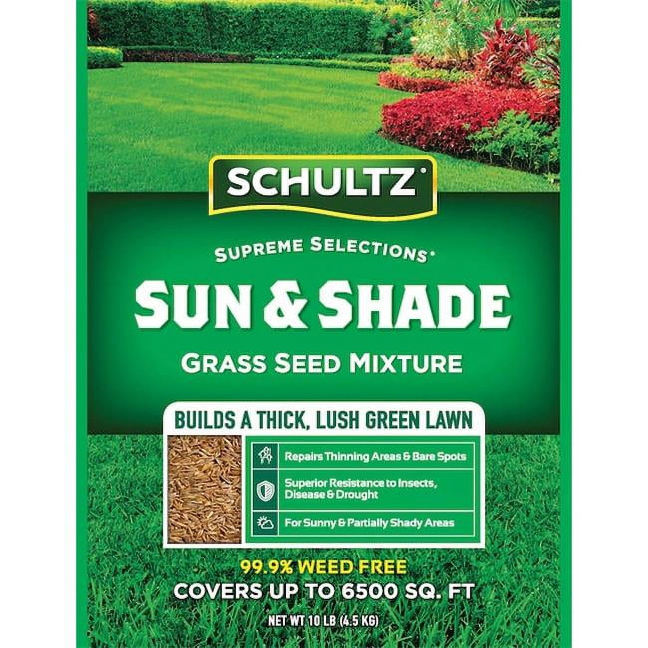 Schultz 10621 10 lbs Sun & Shade Mix Grass Seed - Walmart.com