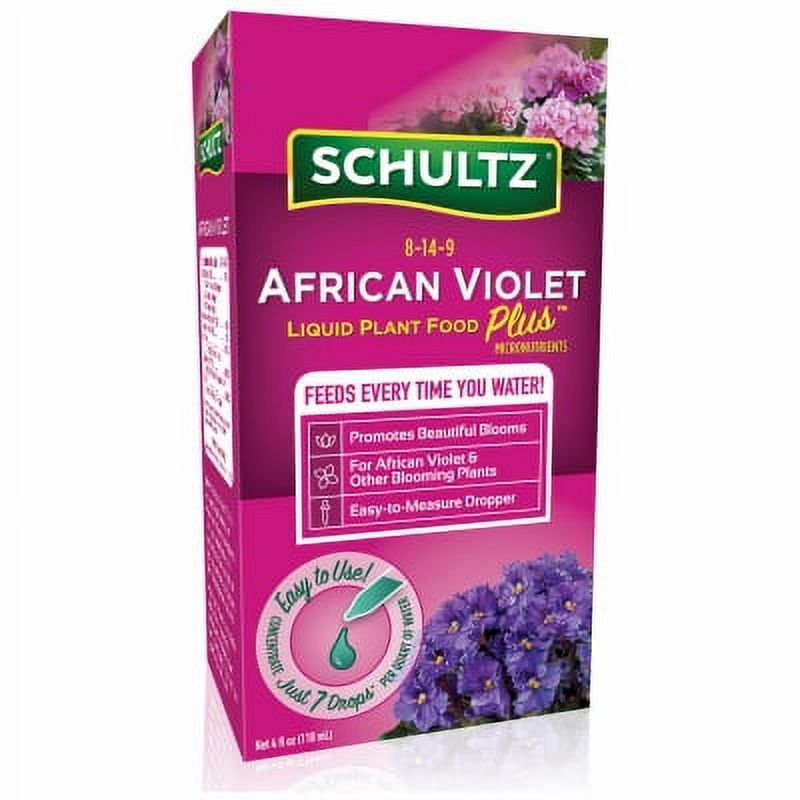 Schultz 4 OZ 8-14-9 African Violet Plus Liquid Plant Food Excellen ...