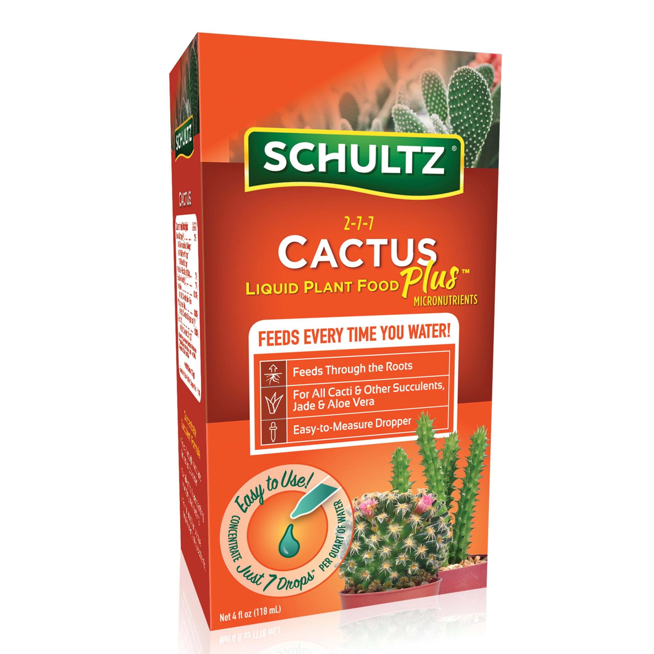 Schultz Cactus Plus 2-7-7 Liquid Plant Food, 4-Ounce 2 C36 - Walmart.com
