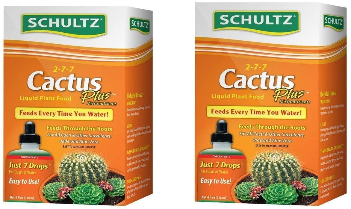Schultz Cactus Plus 2-7-7 liquid Plant Food, 4-Ounce 2-Pack - Walmart.com