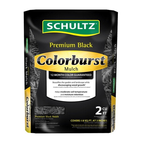 Schultz Premium Black Colorburst Mulch, 2 cu ft - Walmart.com