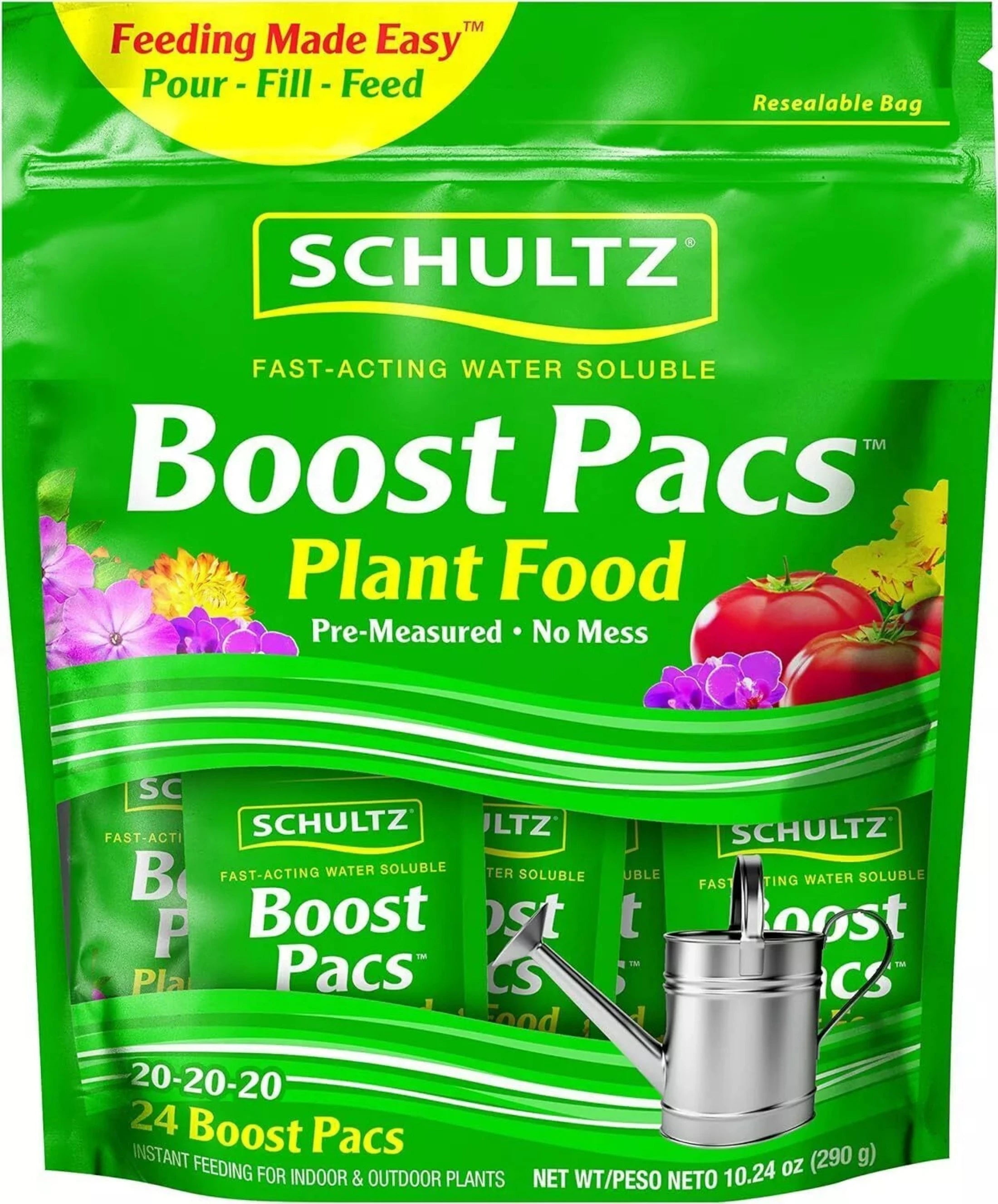 Schultz SPF48900 24-Count Pack of 20-20-20 Boost Pac Plant Food ...