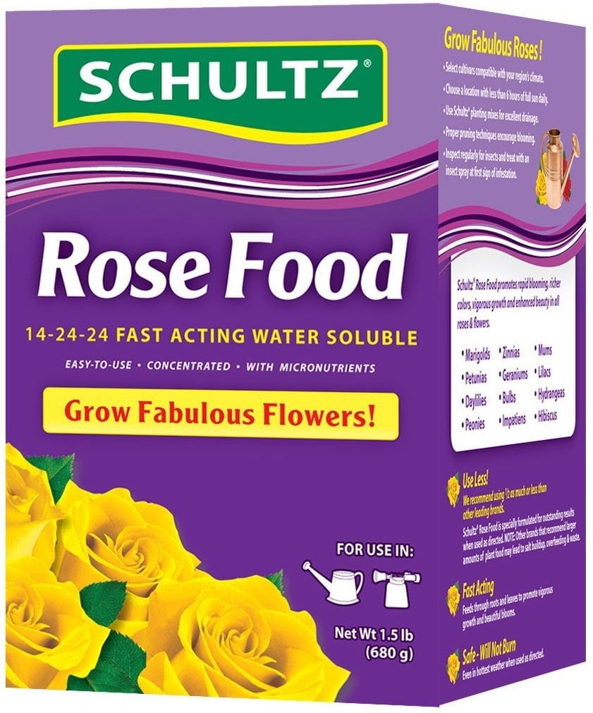 Schultz SPF70220 Fast Acting Water Soluble Rose Food, 14-24-24, 1.5 lbs ...