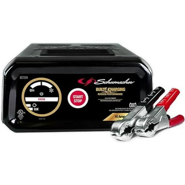 Schumacher Electric SCHSC1339 12V Fully Automatic Battery Charger & 10A ...