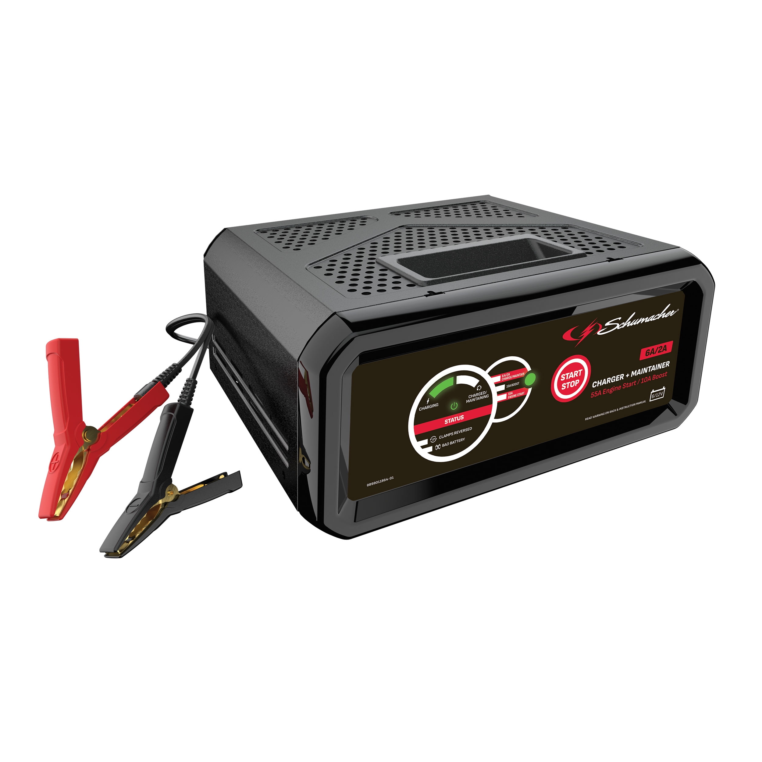 Schumacher Electric 2A Car Battery Charger and Maintainer, 55A Engine ...
