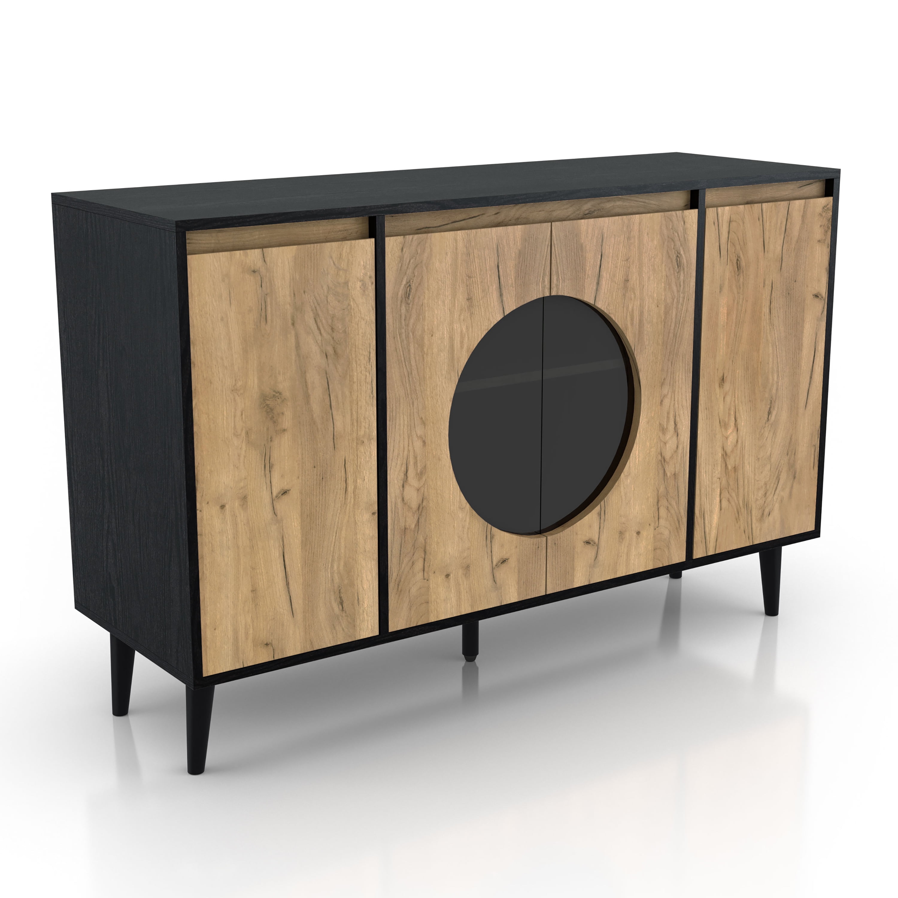 Schumer Indoor 6-Shelf Wood Light Oak Buffet for Dining Room - Walmart.com