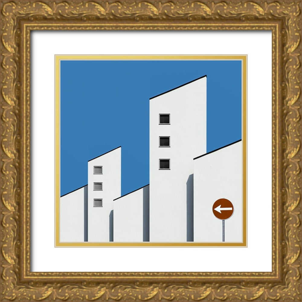 Schuster, Inge 12x12 Gold Ornate Wood Framed with Double Matting Museum ...