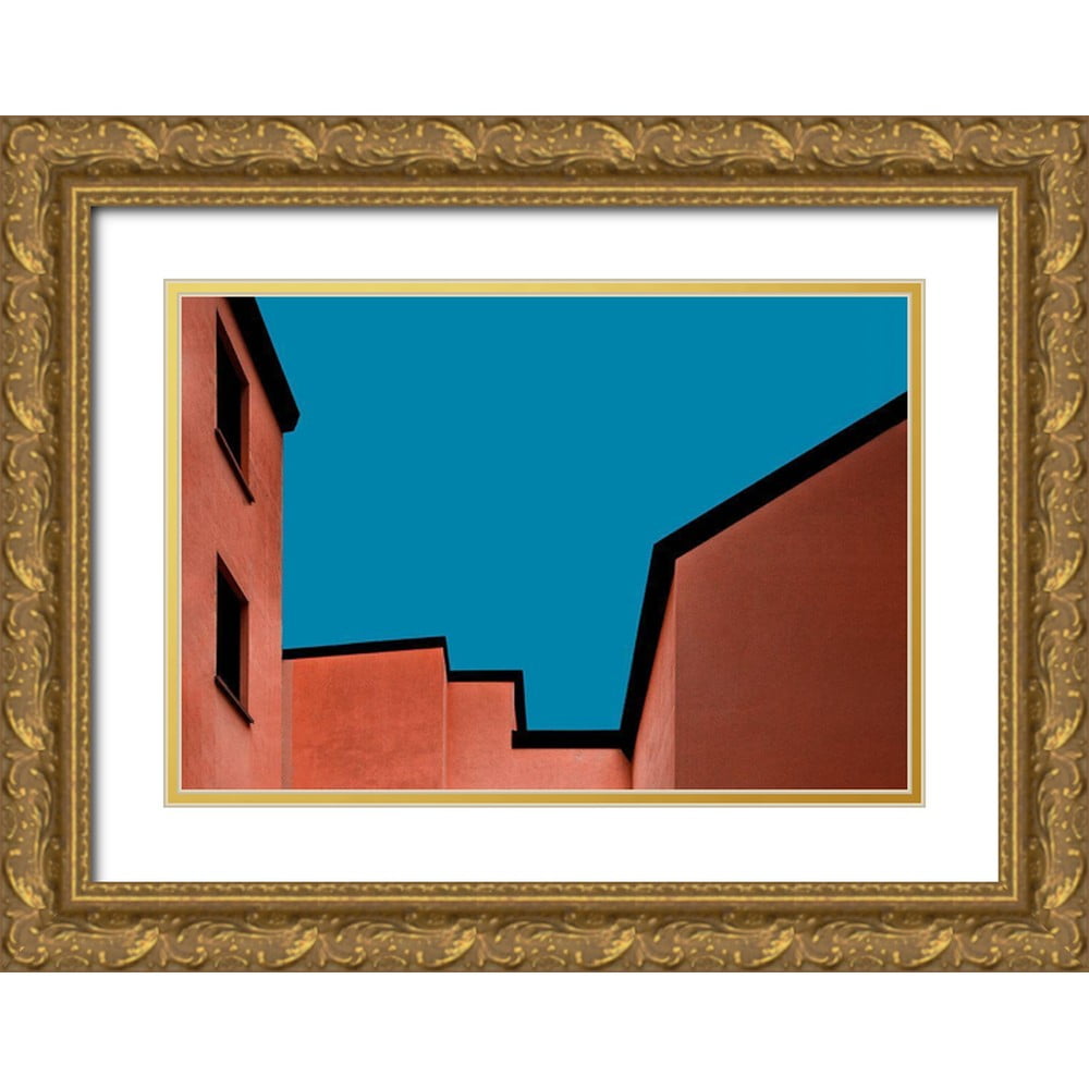 Schuster, Inge 14x11 Gold Ornate Wood Framed with Double Matting Museum ...