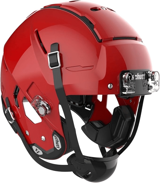 Schutt F7 VTD Adult Football Helmet - Collegiate Package (XL, Scarlet ...
