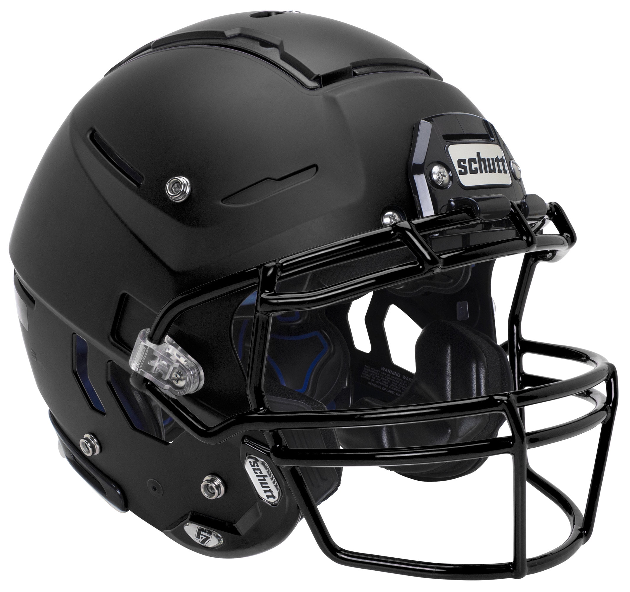 Schutt F7 VTD Adult Football Helmet with Carbon Steel Mask (Matte Black ...