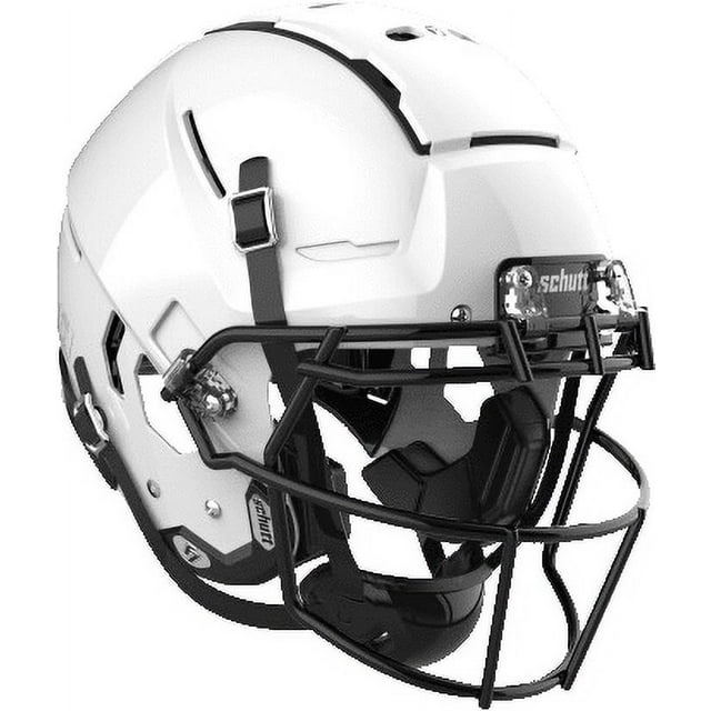 Schutt F7 VTD Adult Football Helmet with Carbon Steel Mask (Matte White ...