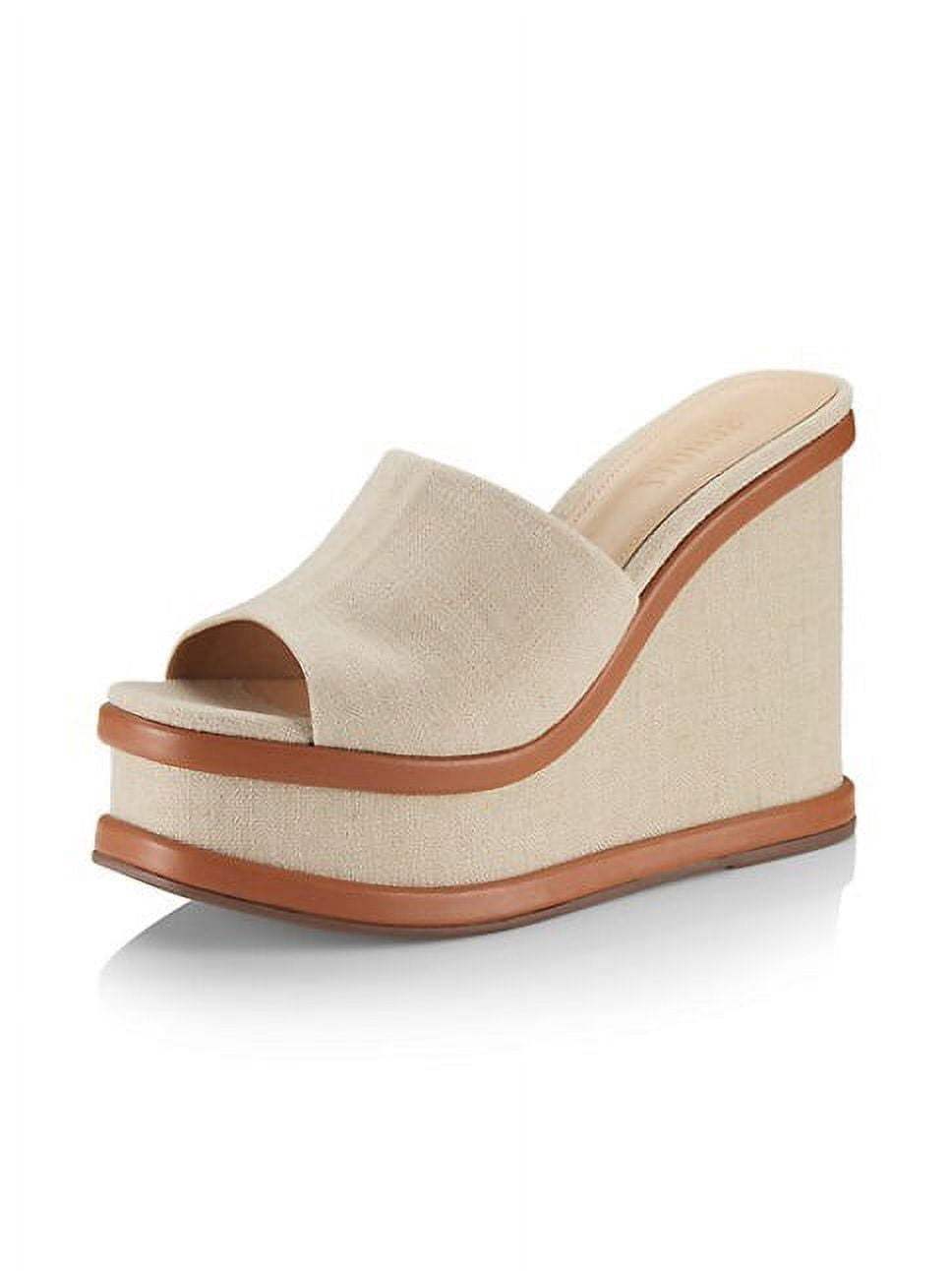 Schutz Dalle Beige Oyster Slip On Open Toe Platform Womens Casual ...