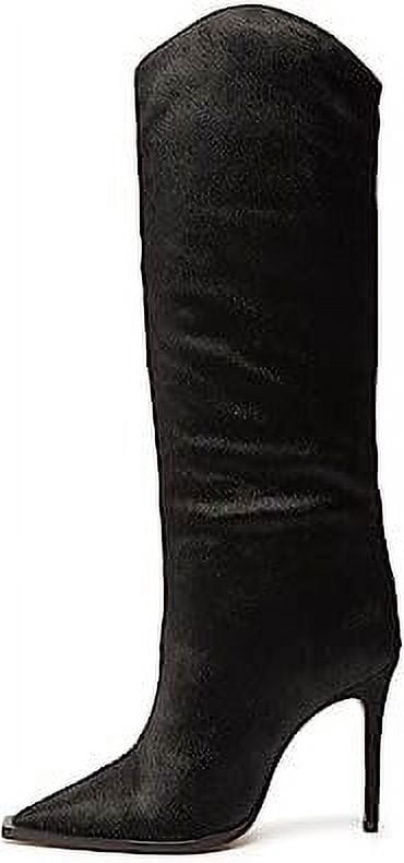 Schutz Maryana Welt Wild Black Pull On Pointed Toe High Stiletto Heel ...