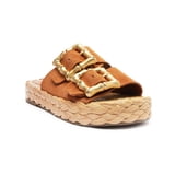 Schutz Womens Faux Suede Slip On Platform Sandals - Walmart.com