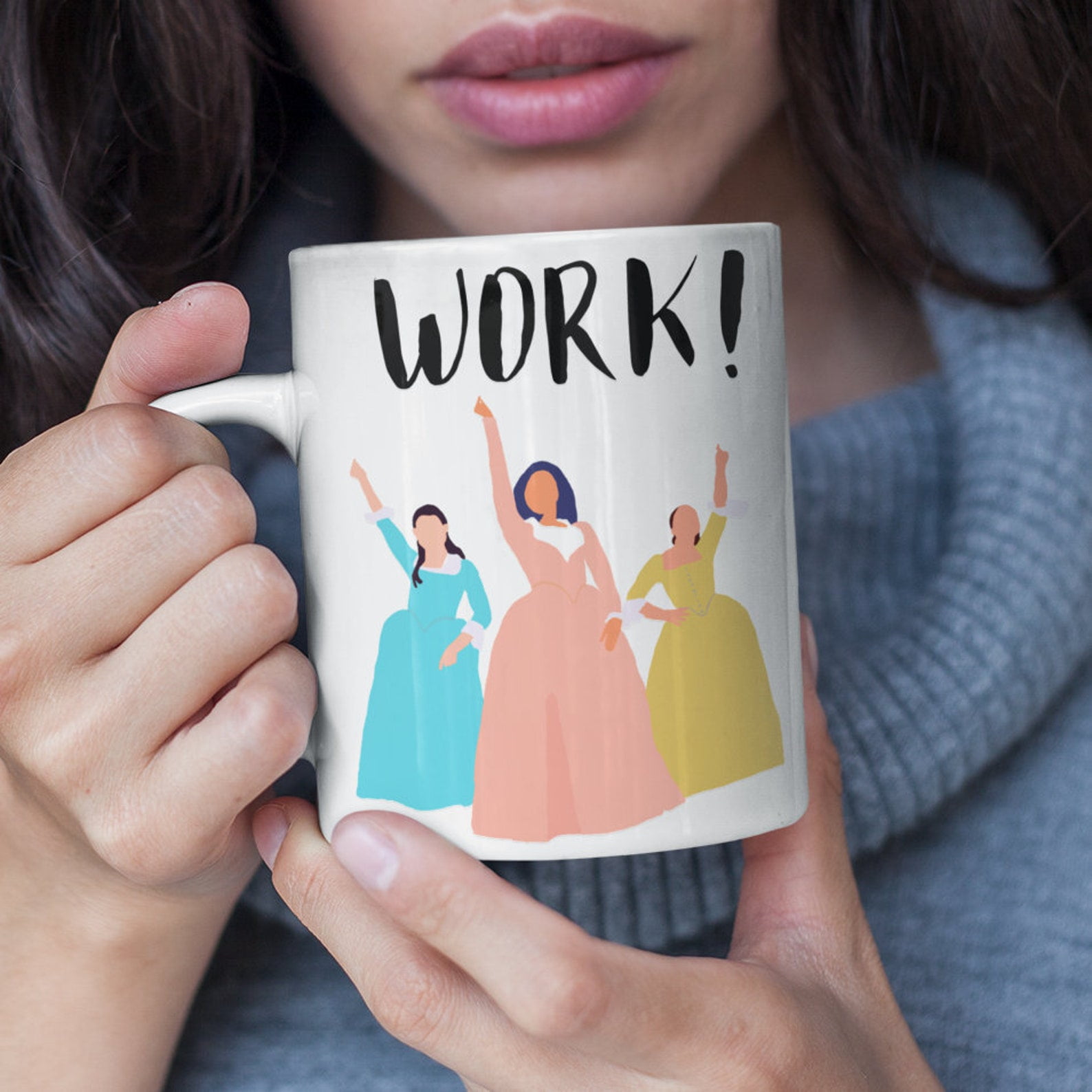Schuyler Sisters Mug, Work Funny Schuyler Sisters Hamilton Mug Hamilton ...