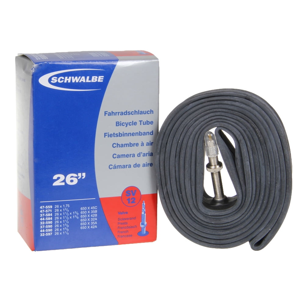 Schwalbe 26 x 1.25-1.75 SV12 Bicycle Inner Tube / 40mm Schrader Valve - Walmart.com