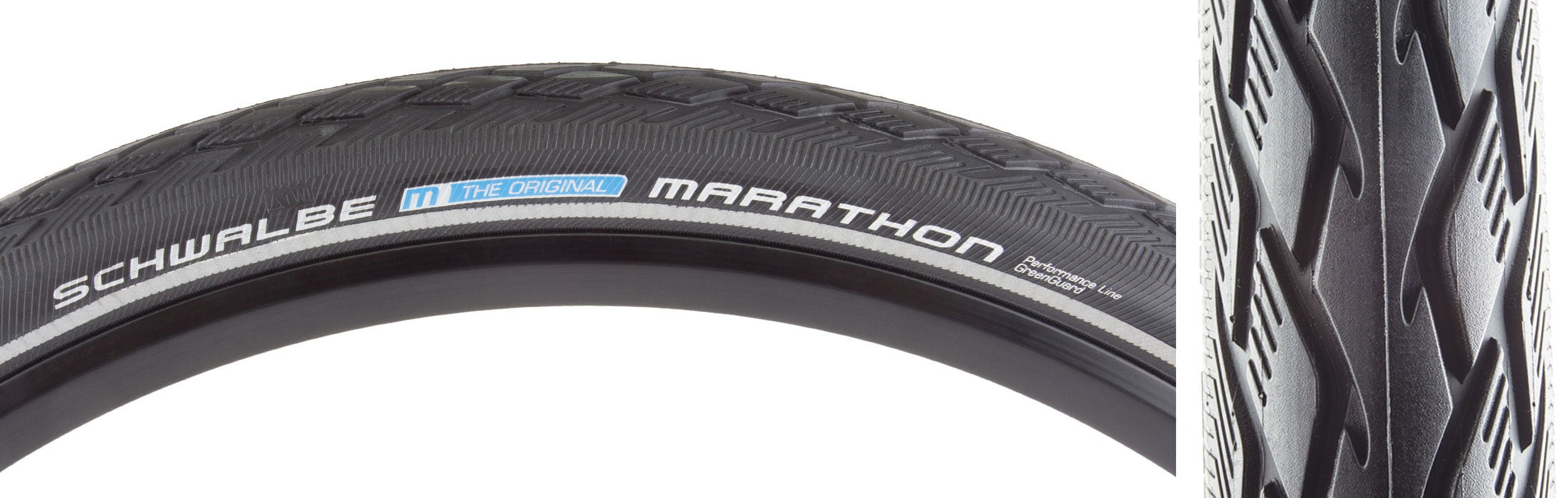 Schwalbe Marathon HS 420 GreenGuard Mountain Bicycle Tire - Wire Bead ...