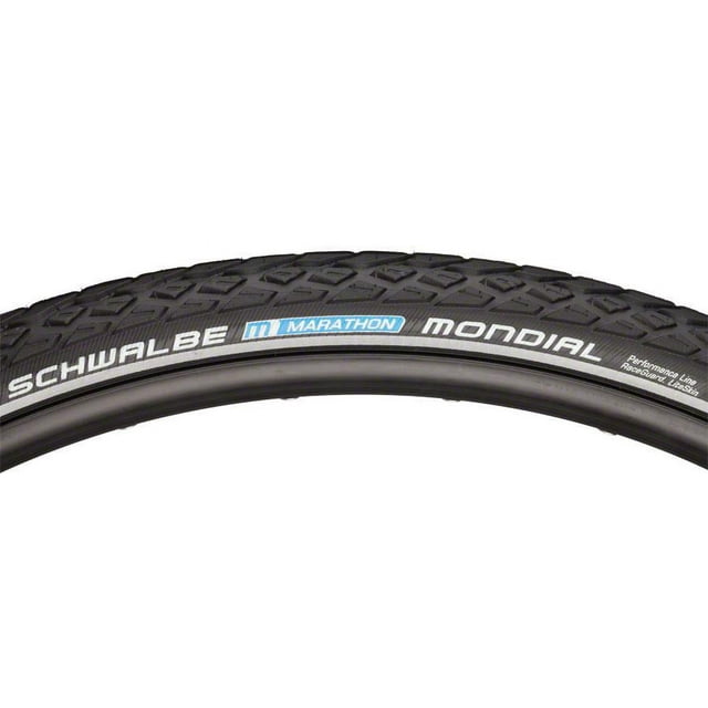 Schwalbe Marathon Mondial Bike Road Tire, 700x40 Wire Bead, Reflective ...
