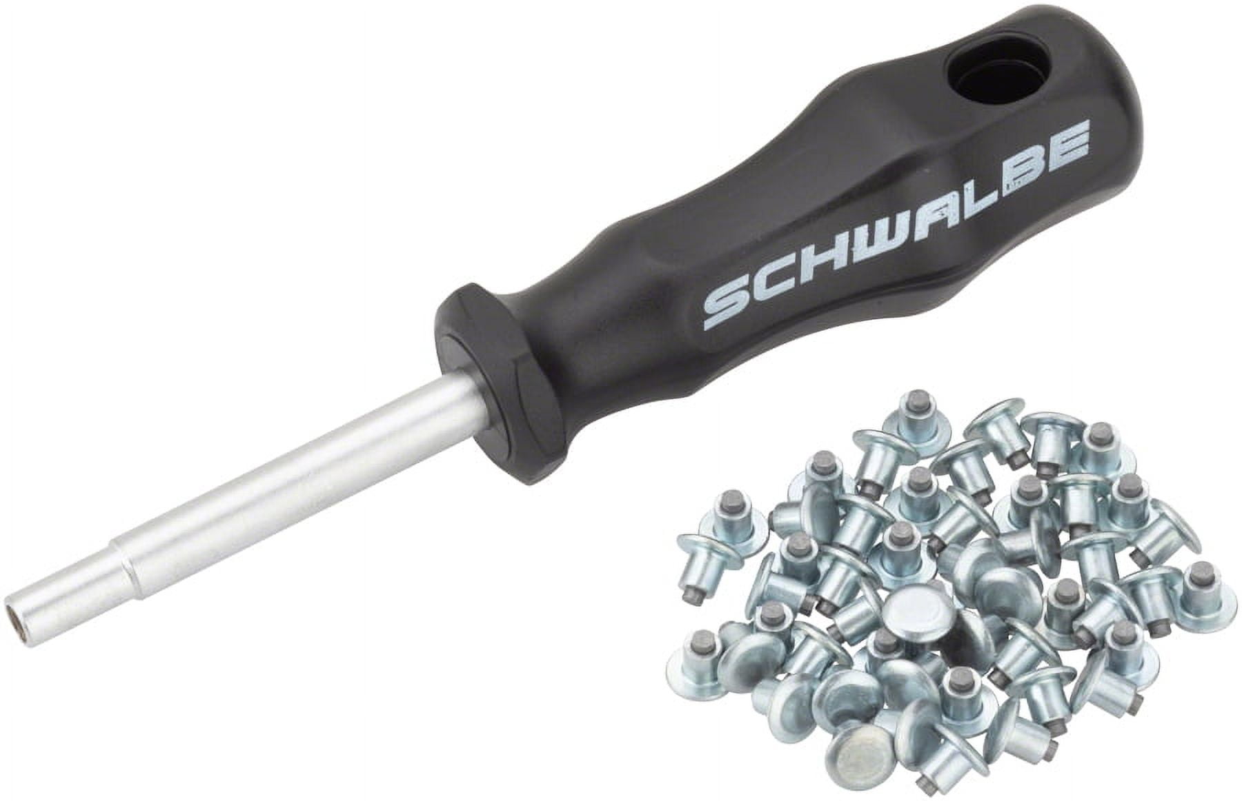 Schwalbe Tire Stud Tool Kit - 50 Steel Studs - Walmart.com