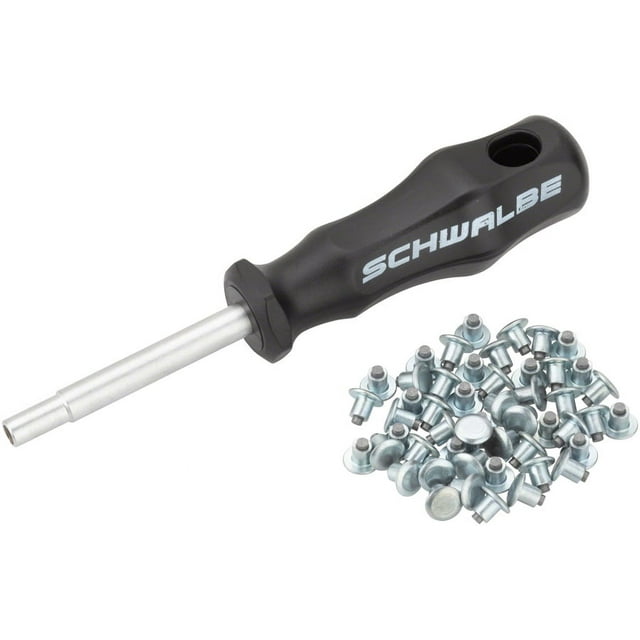 Schwalbe Tire Stud Tool Kit - 50 Steel Studs - Walmart.com