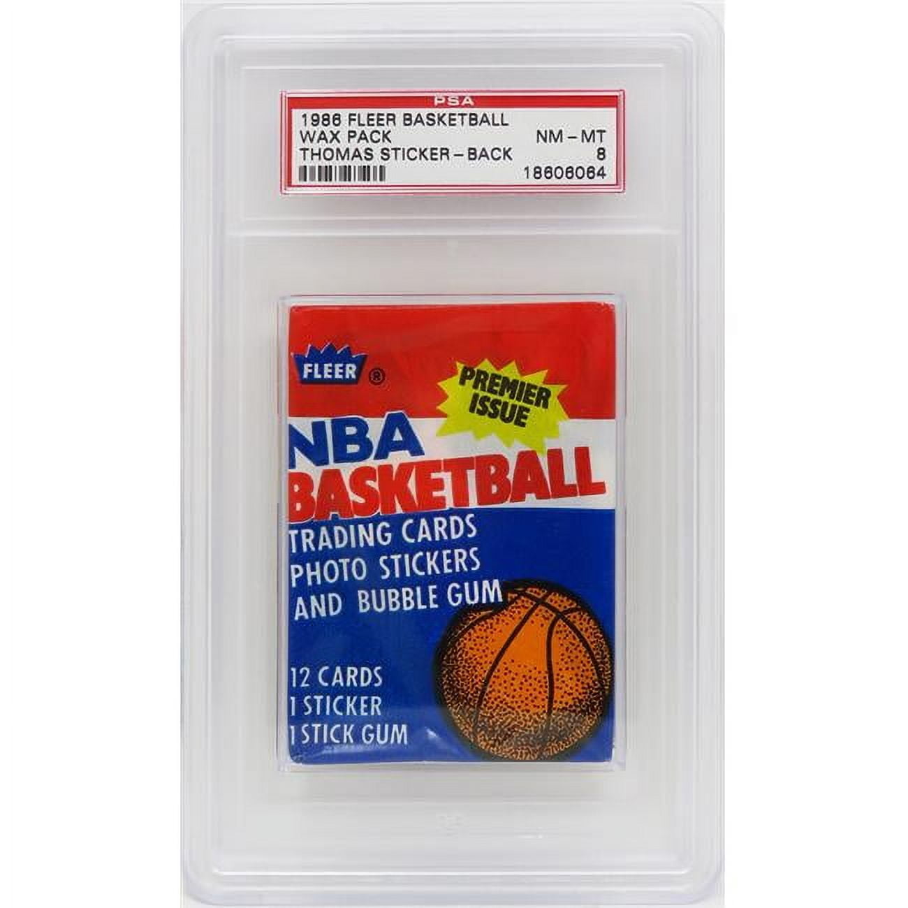 Schwartz Sports Memorabilia PS286FTS8 1986 Fleer Basketball Wax Pack ...