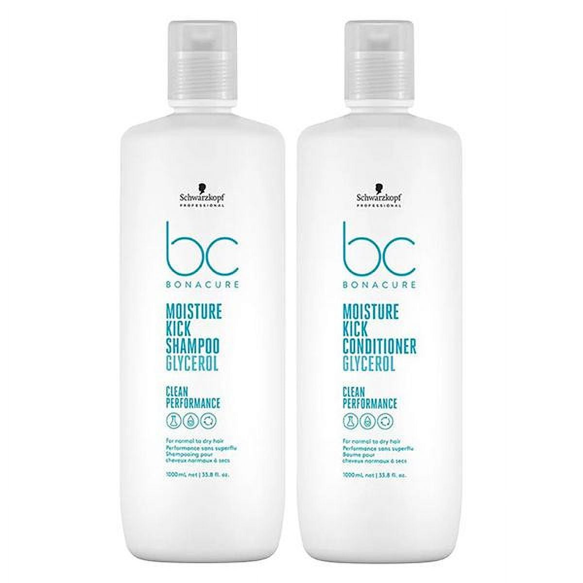 Schwarzkopf Bonacure Moisture Kick Shampoo and Conditioner Combo, 33.8 ...