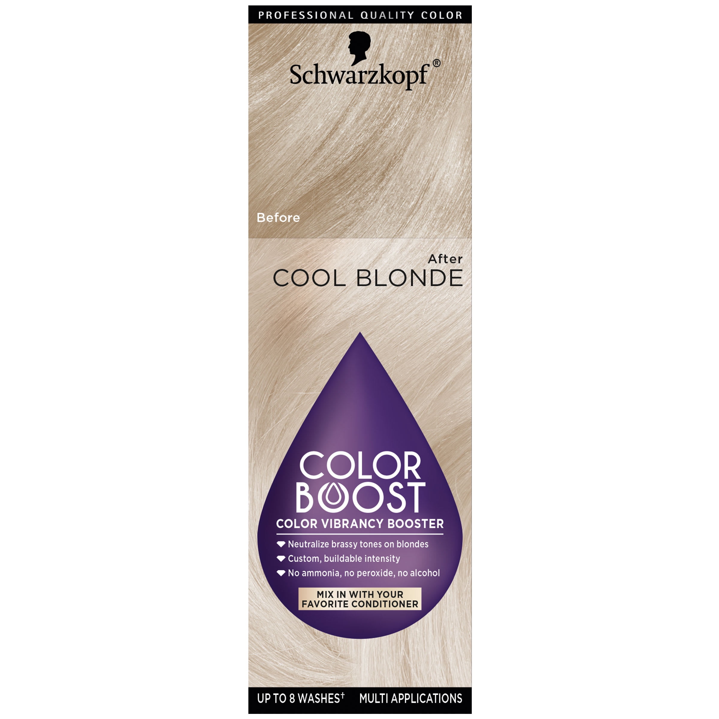 Schwarzkopf Color Boost Color Vibrancy Booster, Cool Blonde, 1 fl oz ...