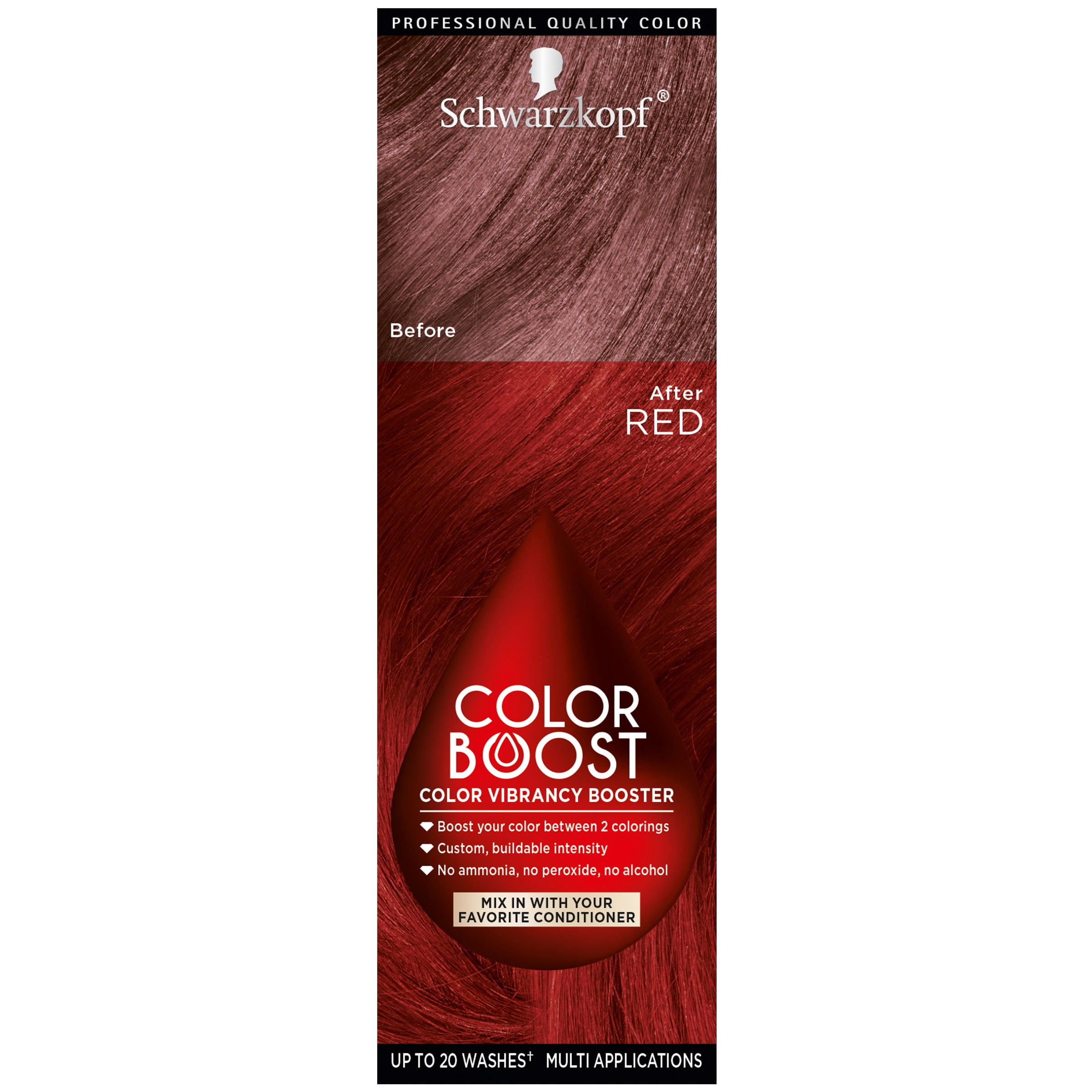 Schwarzkopf Color Boost Red, Vibrancy Booster, Ammonia-Free, Easy to ...