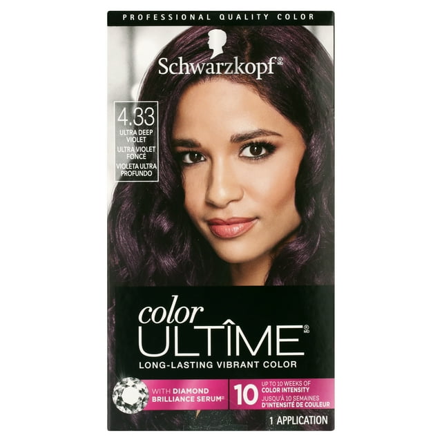 Schwarzkopf Color Ultime Hair Color Cream, 4.33 Ultra Deep Violet ...
