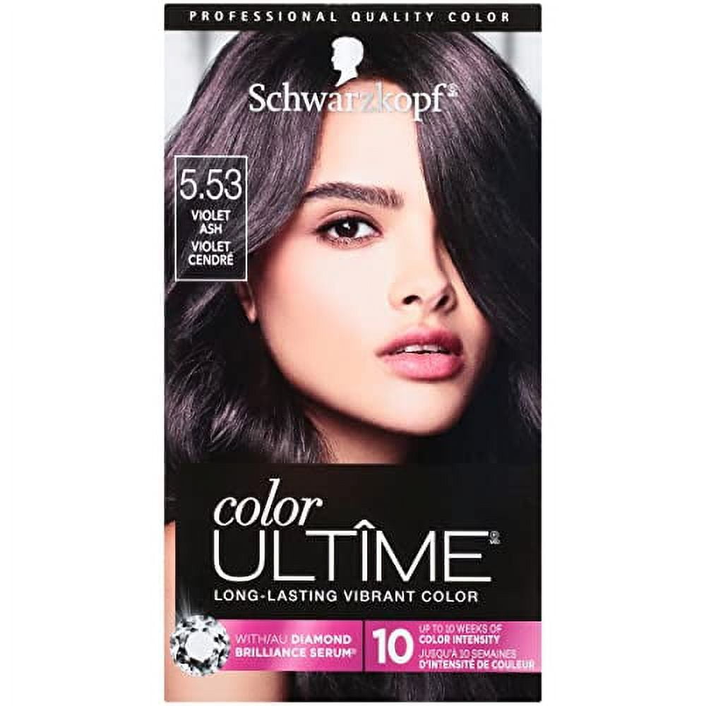 Schwarzkopf Color Ultime Permanent Hair Color Cream, 5.53 Violet Ash, 5 ...