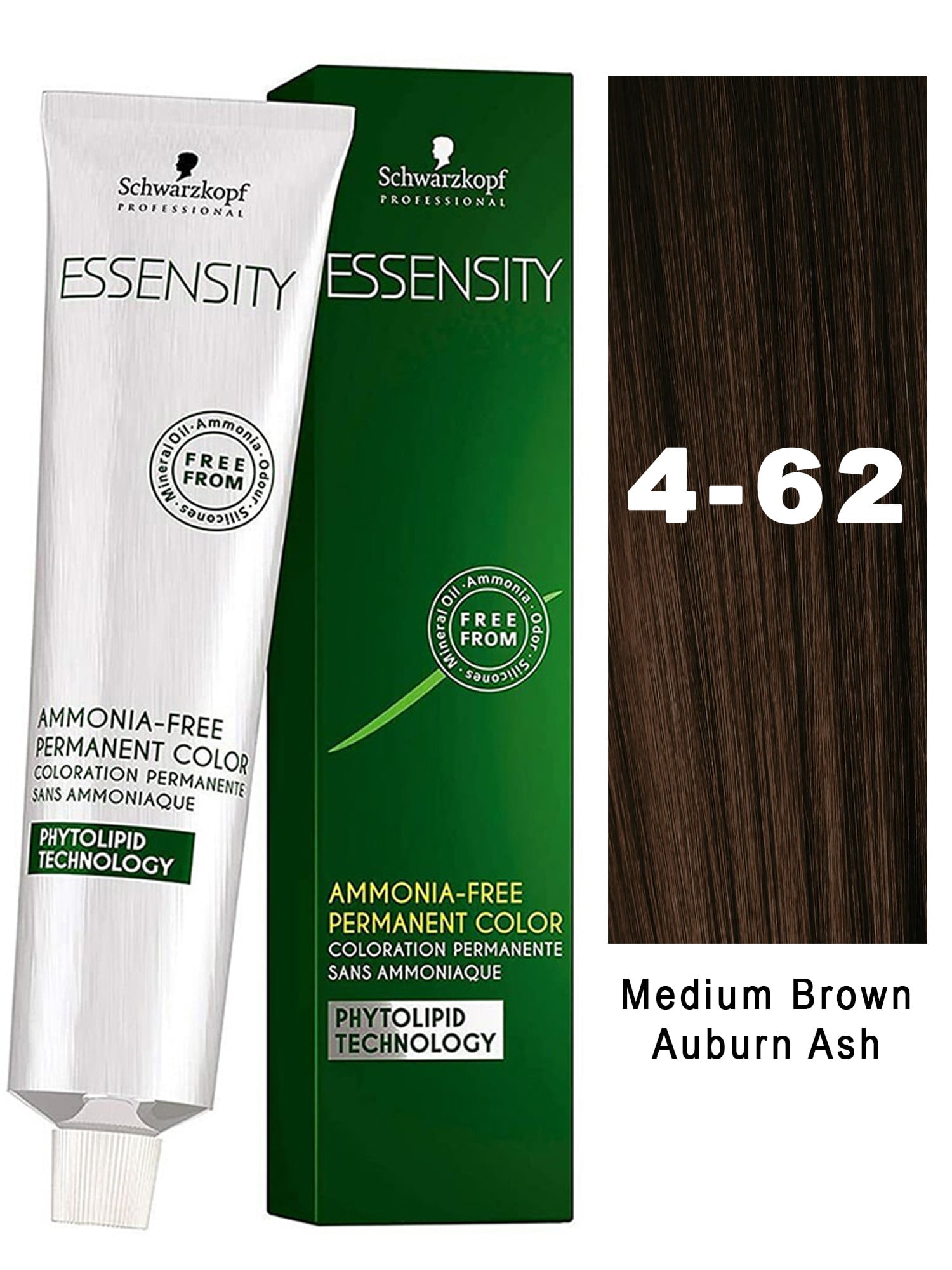 Schwarzkopf Essensity Hair Color - 4-62 Medium Brown Auburn Ash ...