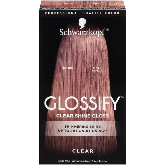 Schwarzkopf Glossify Hair Color Gloss, Clear - Enhances and Illuminates ...
