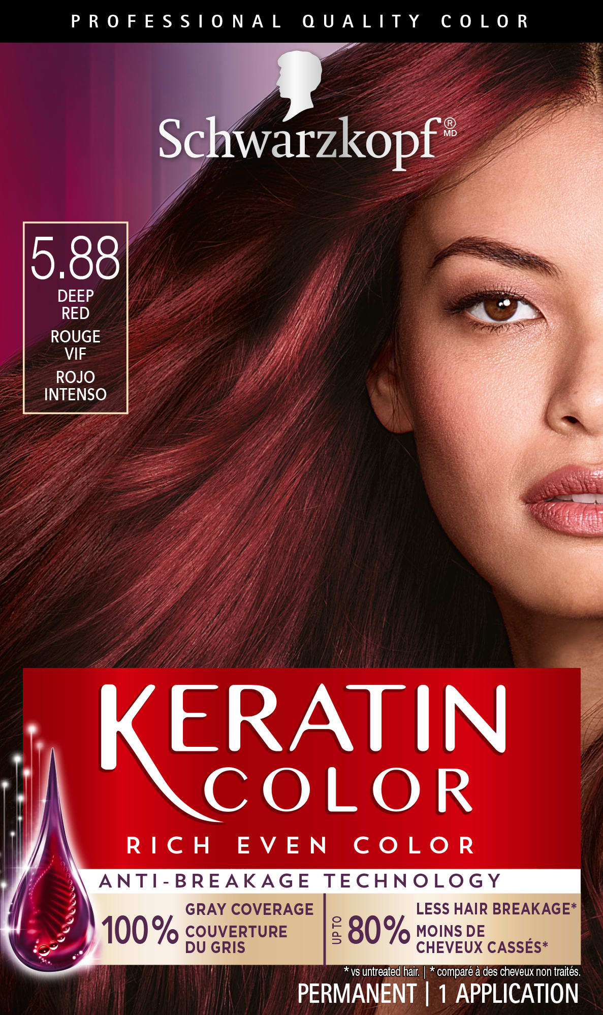 Salerm Vision Permanent Coloring Cream Hair Color ( 4,69 Burgundy ) 2.3 ...