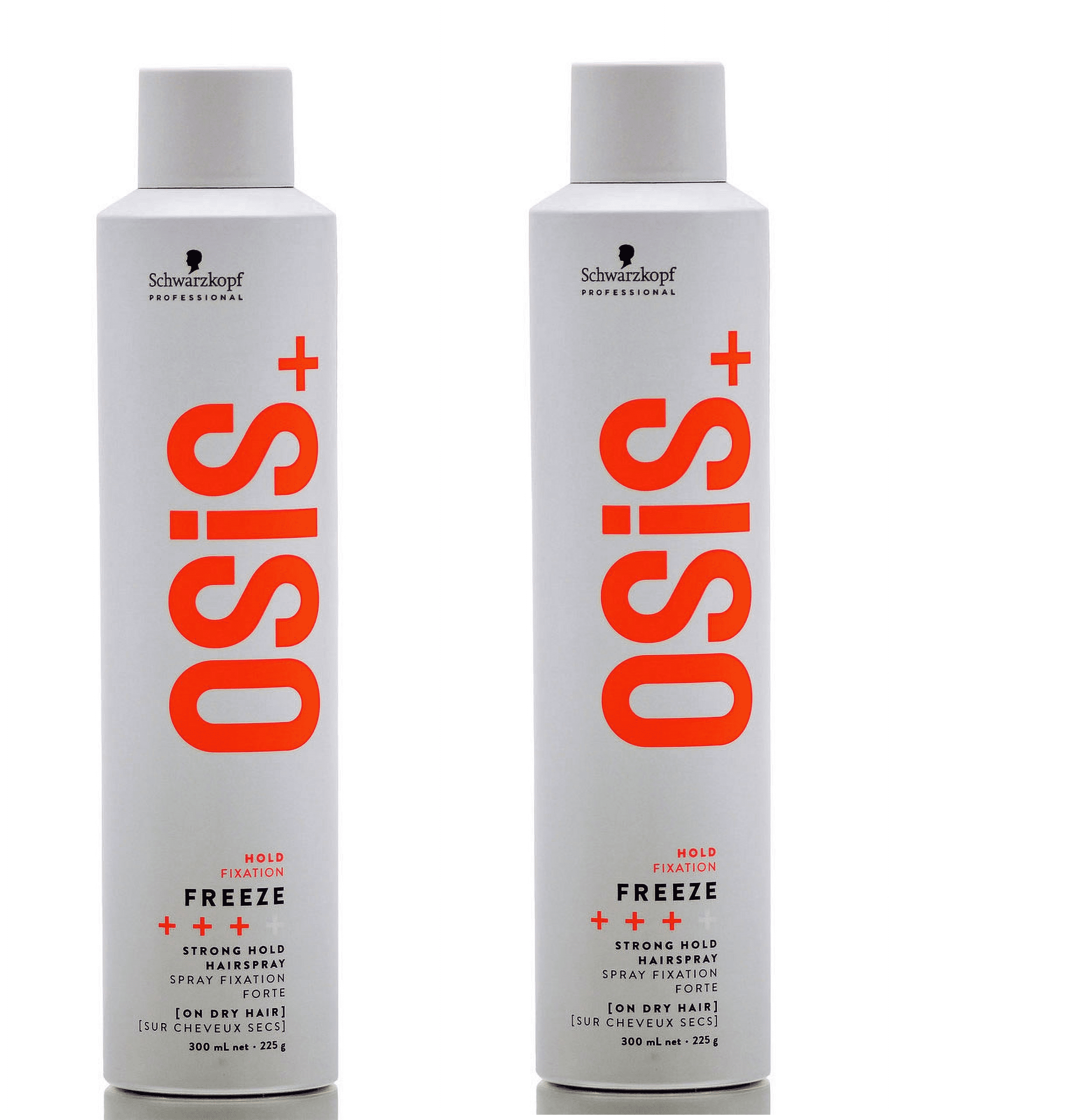 Schwarzkopf OSIS Freeze Strong Hold Hairspray, Fast-Drying, Extreme ...