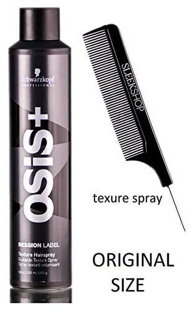Schwarzkopf OSIS + Session Label TEXTURE HAIRSPRAY Buildable w/ Comb ...