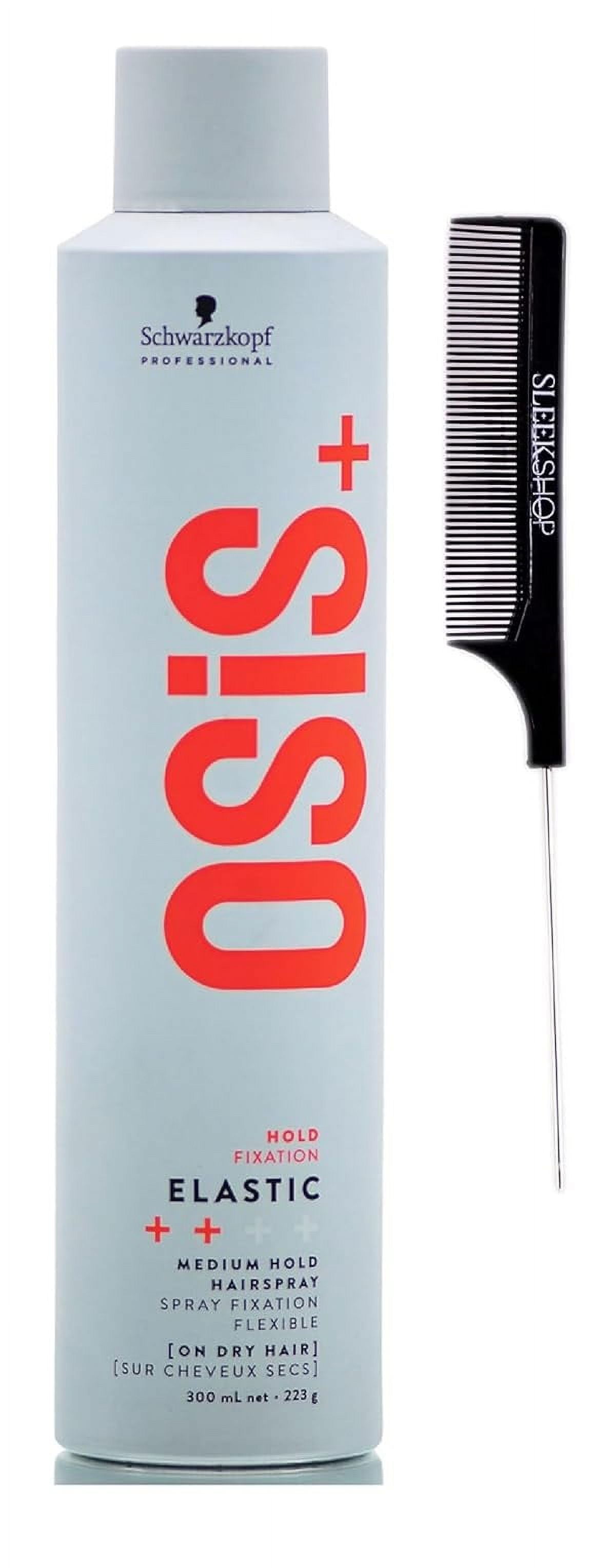 Schwarzkopf OSiS+ Elastic Medium Hold Hairspray – Flexible, Layerable ...