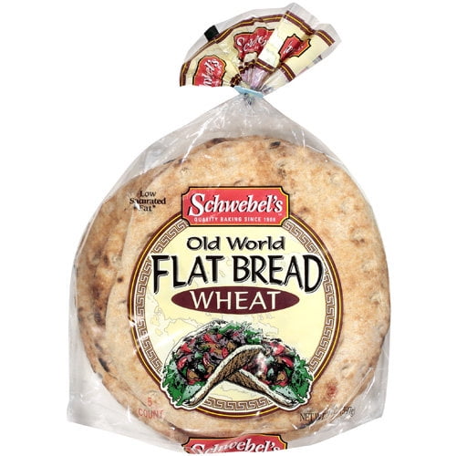 Schwebel Baking Wheat Flat Bread, 5 ea - Walmart.com