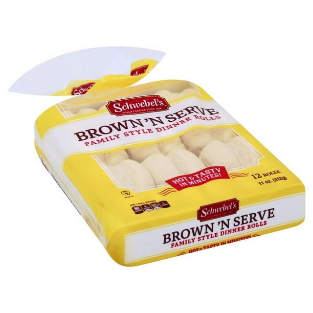 Schwebel's Brown N Serve Split Top Dinner Rolls, 15 oz - Walmart.com