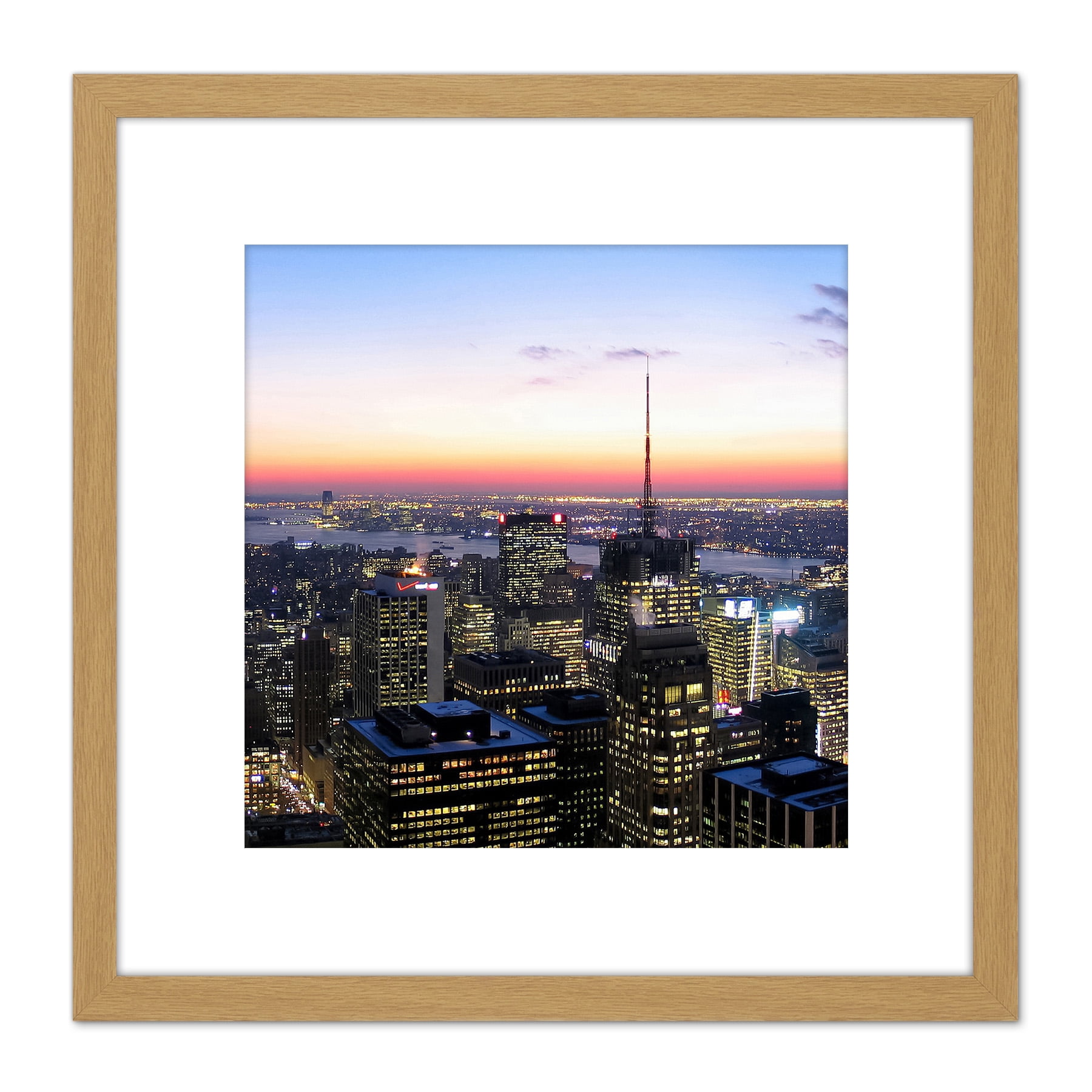 Schwen Panoramic View New York City Chrysler Photo 8X8 Inch Square ...