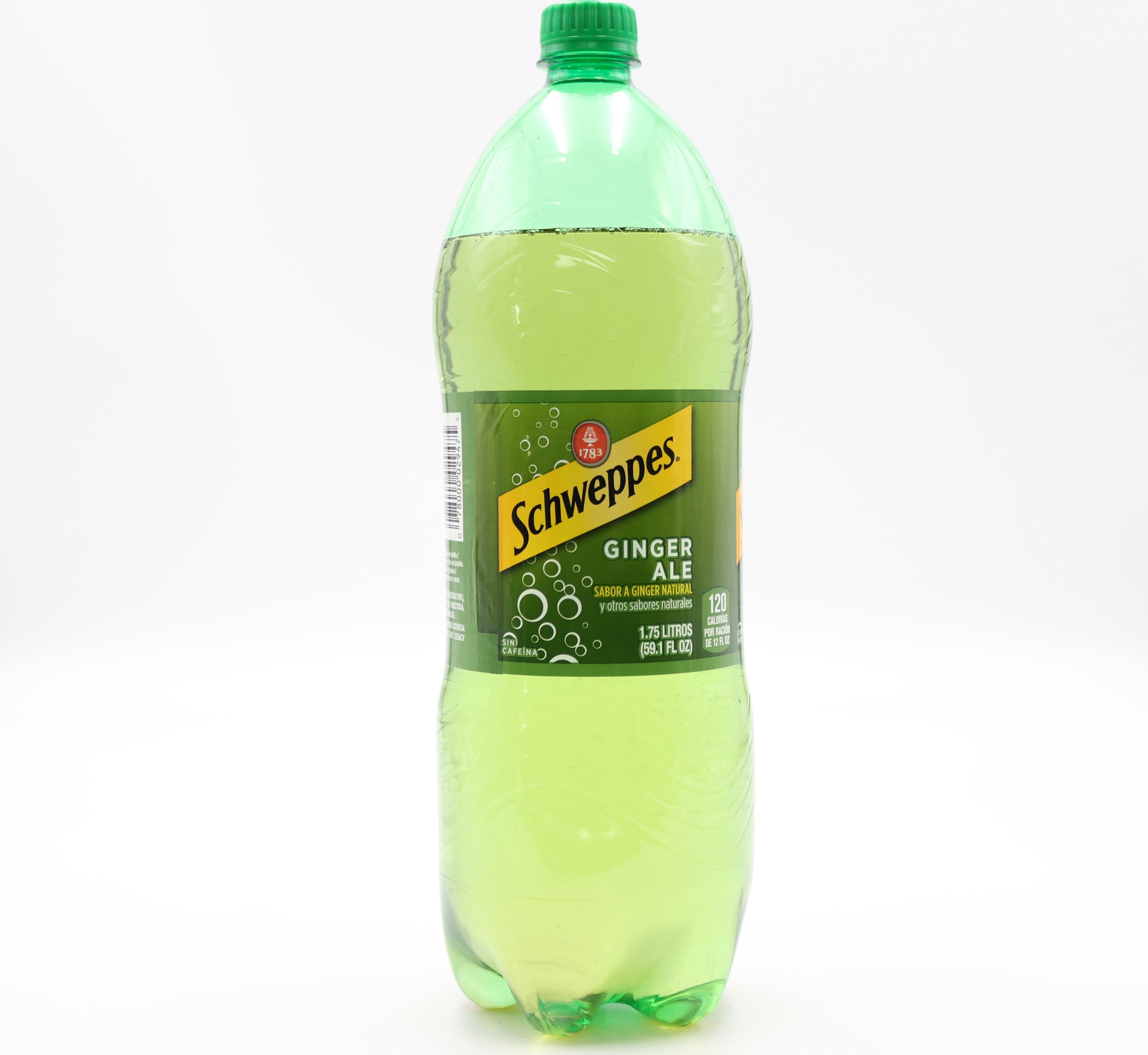 Schweppes Ginger Ale, Allergen-Free Soft Drink, 1.75 Liter Bottle ...