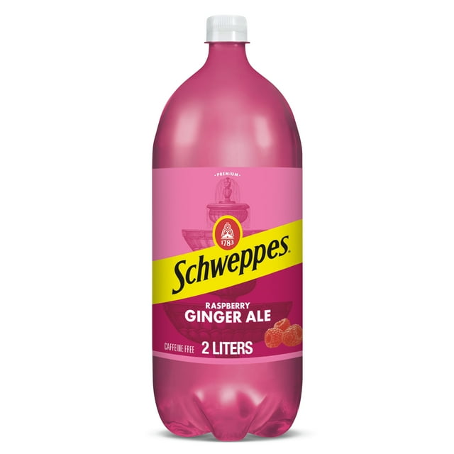 Schweppes Raspberry Ginger Ale, Single 2L, Carbonated Soda, Classic ...