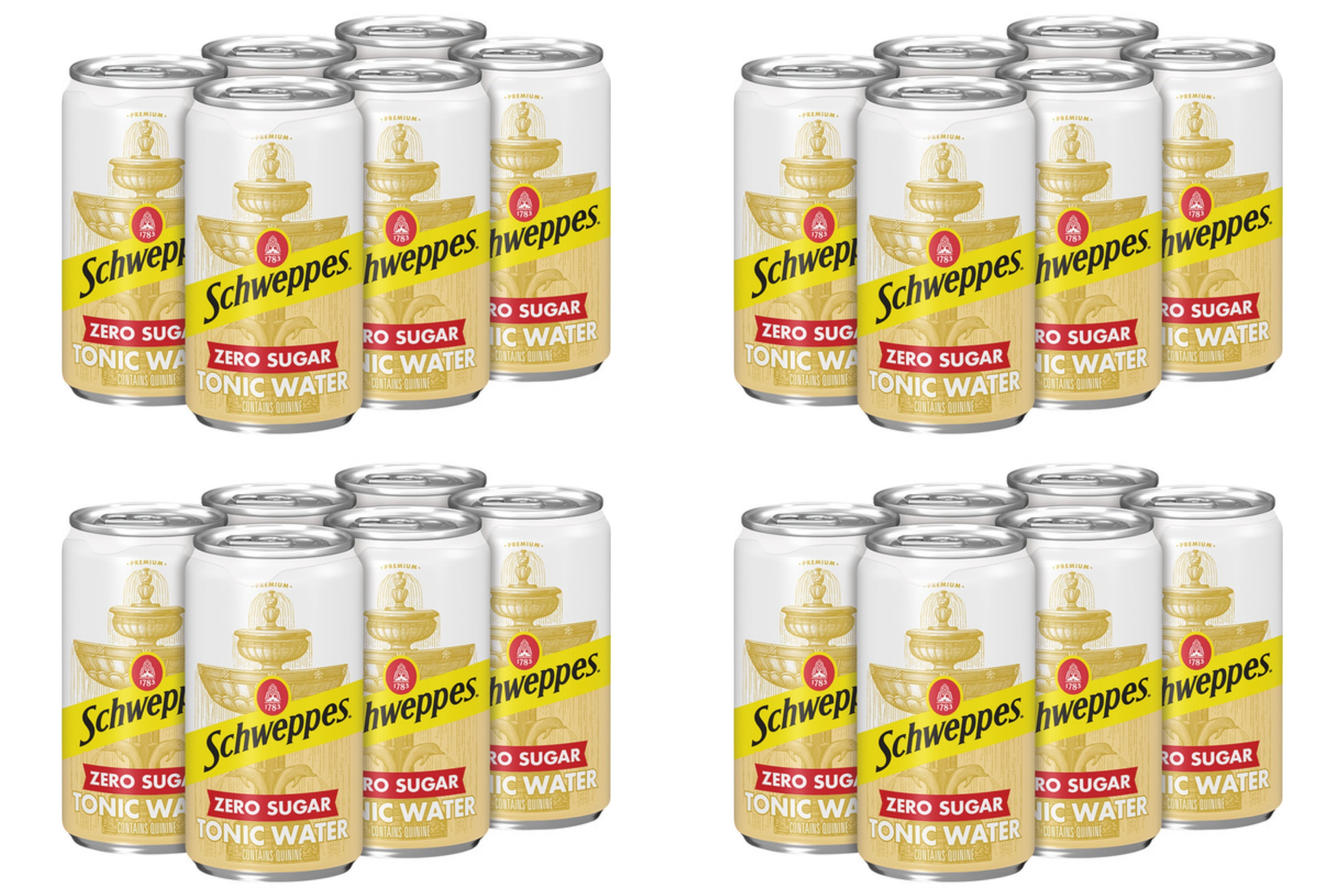 Westernmby Schweppes Tonic Water Mini Cans, 7.5 oz, Pack of 24 ...
