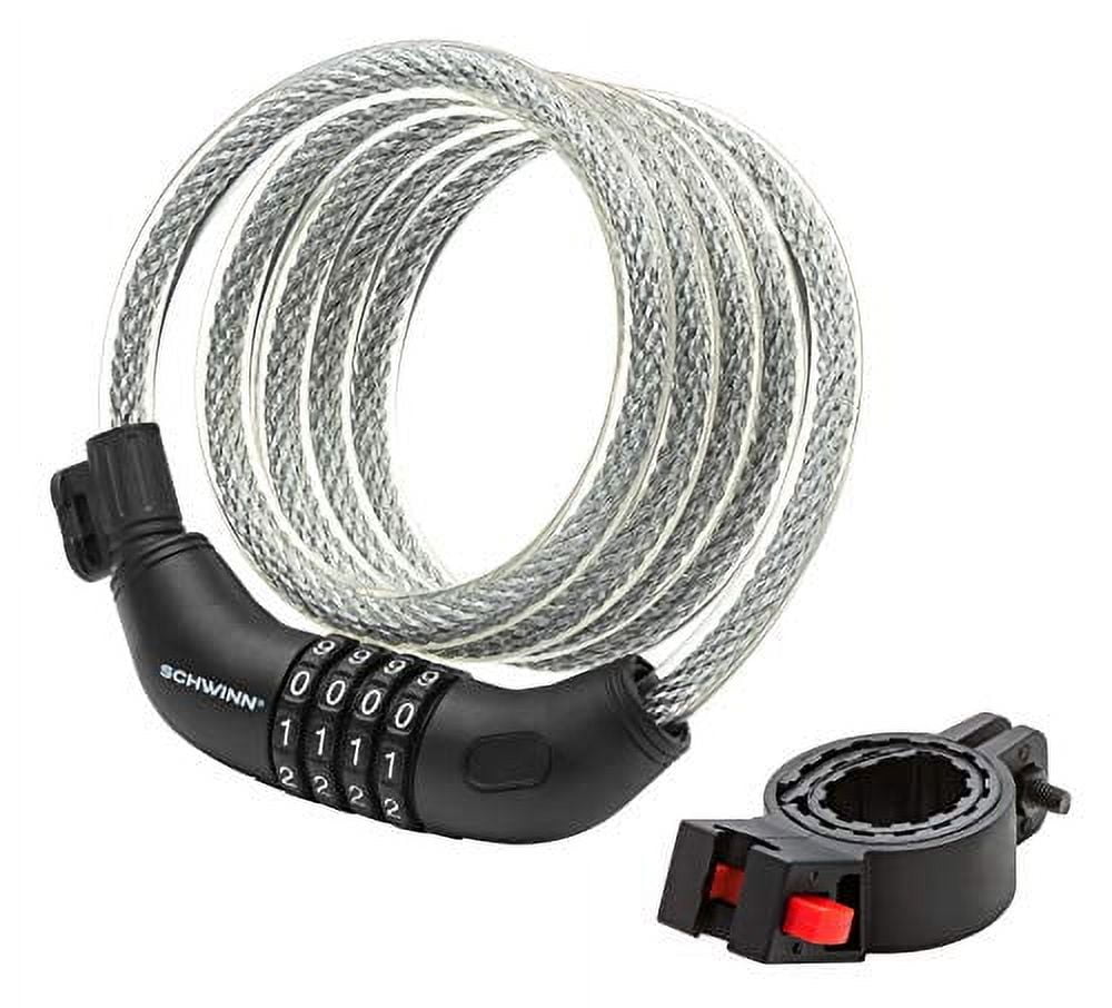 Schwinn Anti Theft Bike Lock, Security Level 3, Combination Lock, 6 ...
