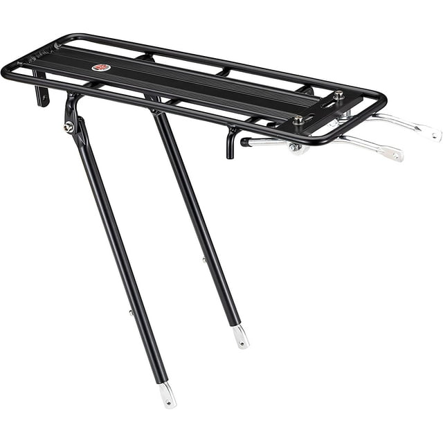 Schwinn Adjustable Rear Rack, Alloy Mount Adult Bicycle Carrier for ...