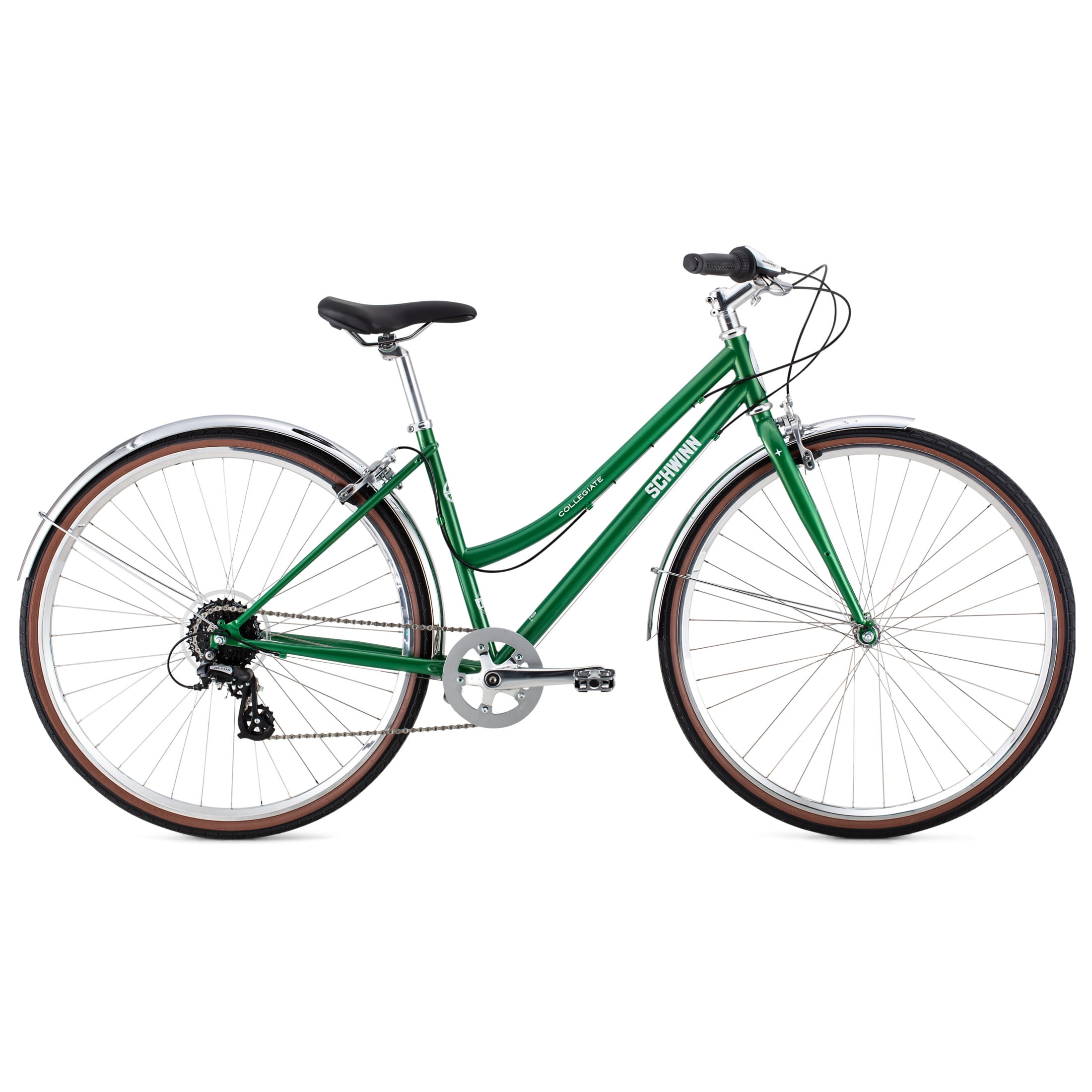 Schwinn Collegiate Adult Hybrid Bike, 8 speeds, 700c wheels, women’s 19 ...