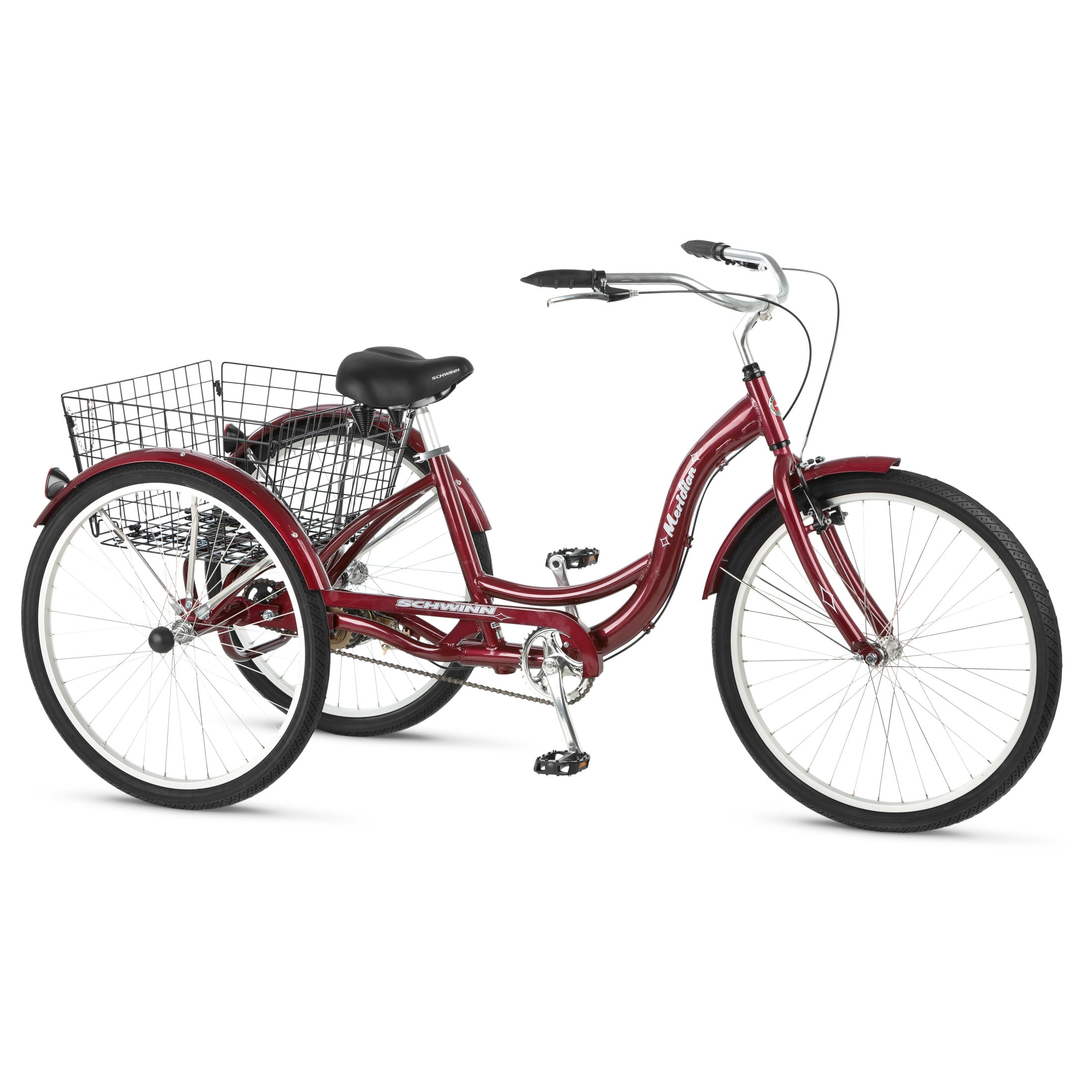 Schwinn Meridian Three-Wheel Senior Adult Tricycle, 26-Inch Wheel ...
