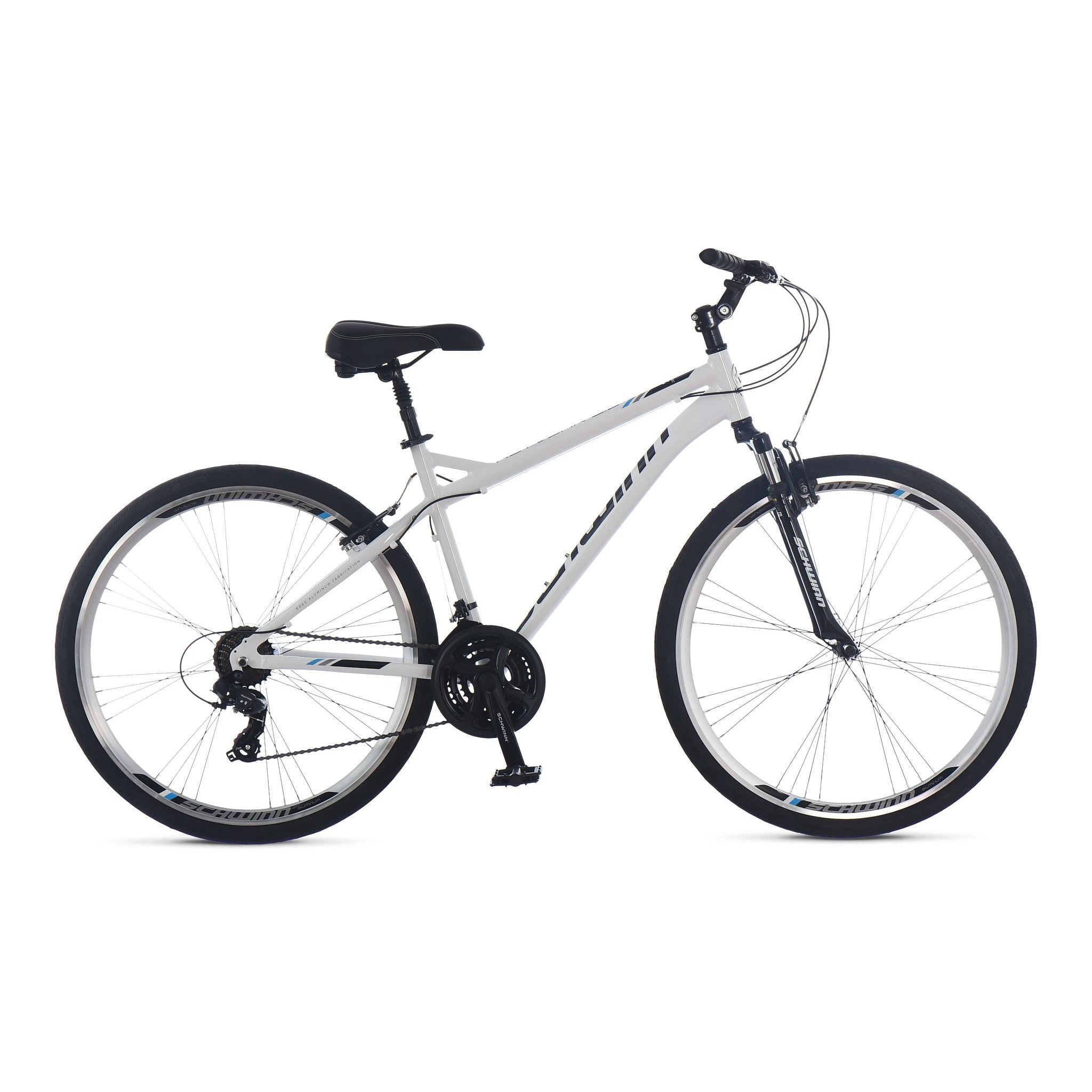 Schwinn Network 3.0 Hybrid Bike, 700c Wheel, 21 Speed, White - Walmart.com