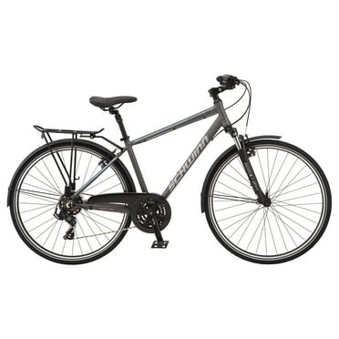 Schwinn Discover 700c Adult Commuter Multi-Use Hybrid Bicycle with Full ...